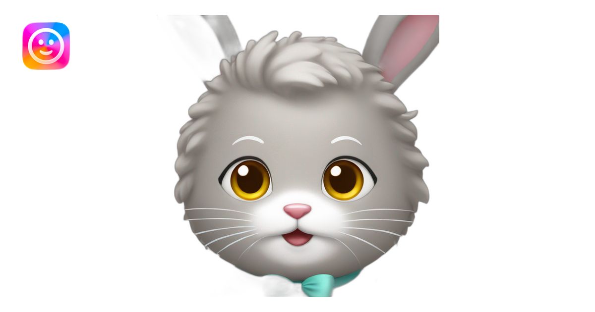 Cute Easter bunny emoji | AI Emoji Generator
