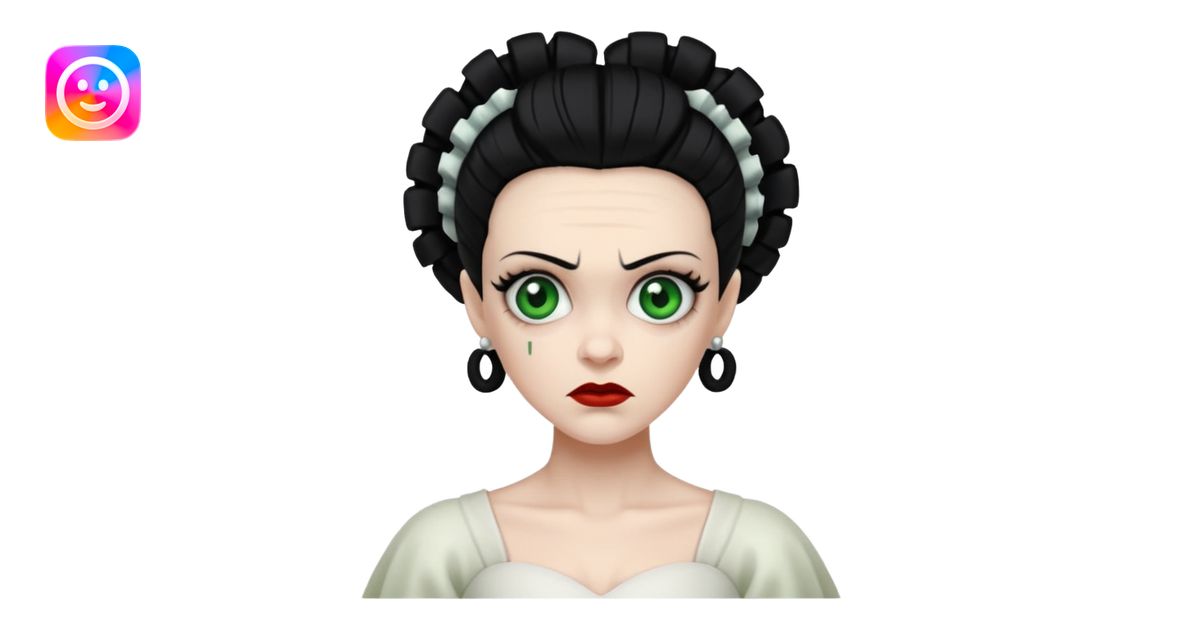 Bride of Frankenstein emoji | AI Emoji Generator