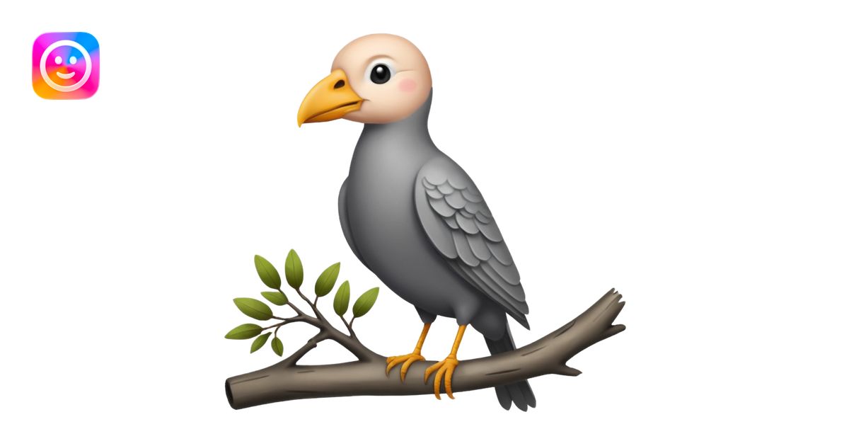 bald bird emoji | AI Emoji Generator
