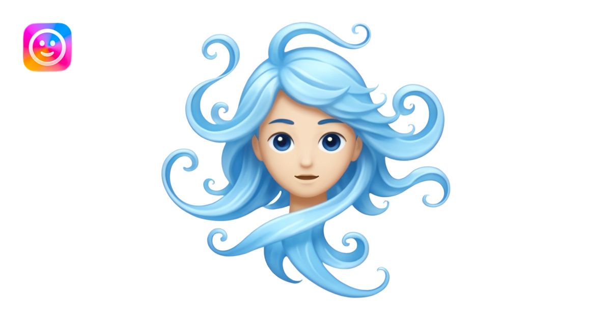 Wind spirit – Transparent, swirls emoji | AI Emoji Generator