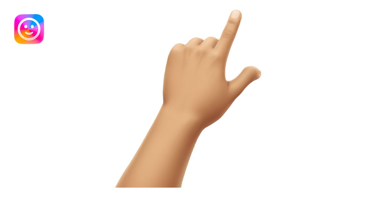 finger tapping down to watch emoji | AI Emoji Generator