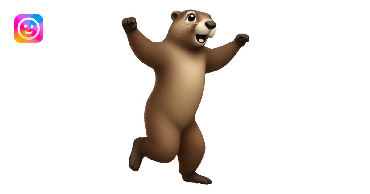 Dancing groundhog emoji | AI Emoji Generator
