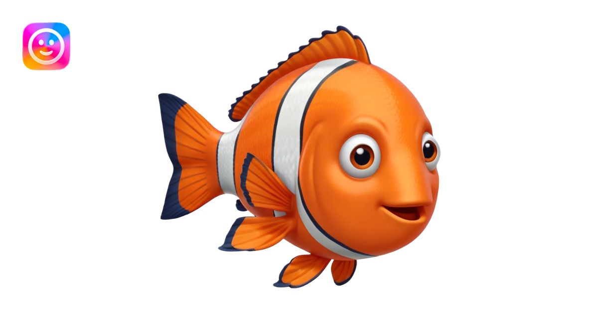 tôi muốn tạo 1 con cá nemo màu cam cute emoji | AI Emoji Generator