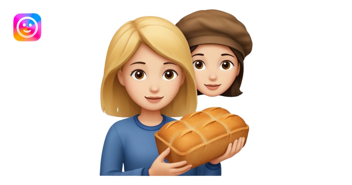 girl buying bread emoji | AI Emoji Generator