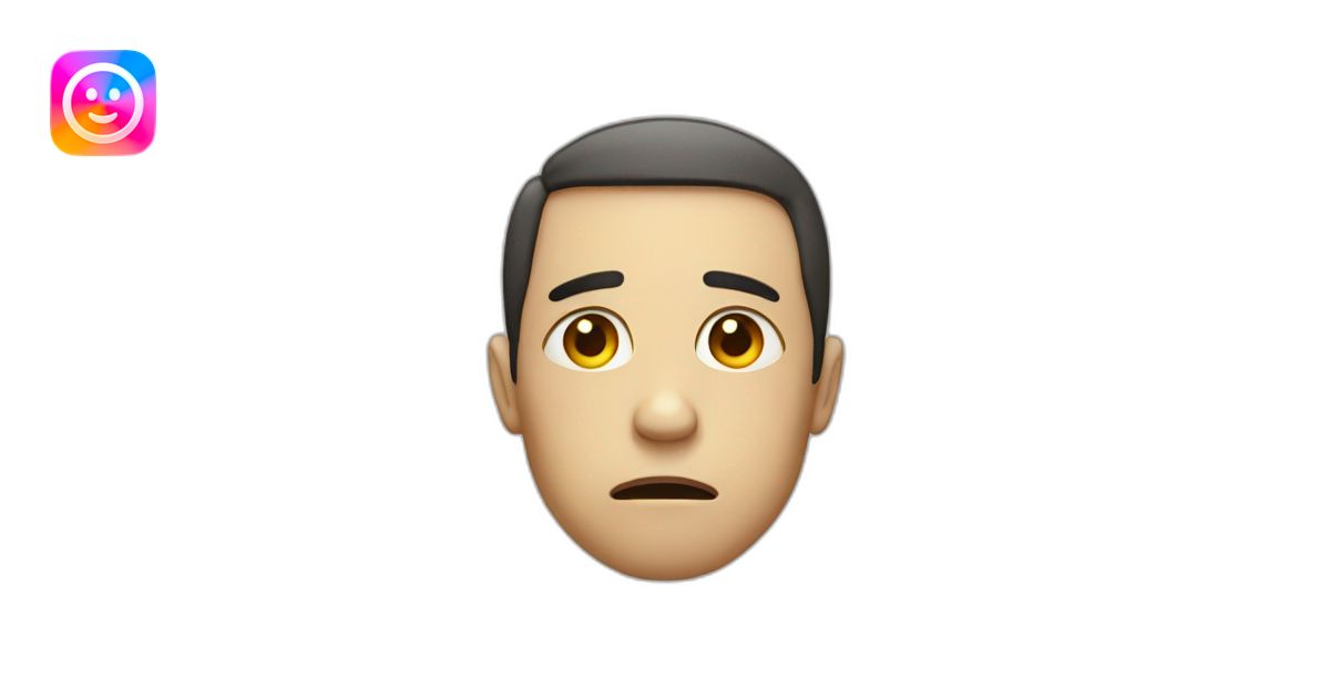 Sad emotional human face emoji | AI Emoji Generator