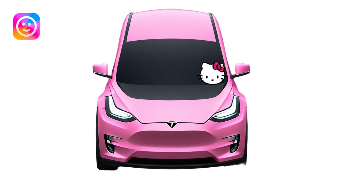 tesla model y x hello kitty emoji | AI Emoji Generator