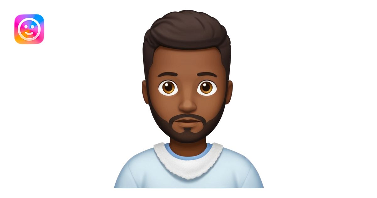 Dark brown skin man with a light beard and a nappy fade haircut with ...