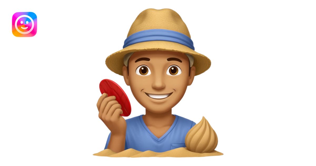 Sand Sculptor man emoji | AI Emoji Generator