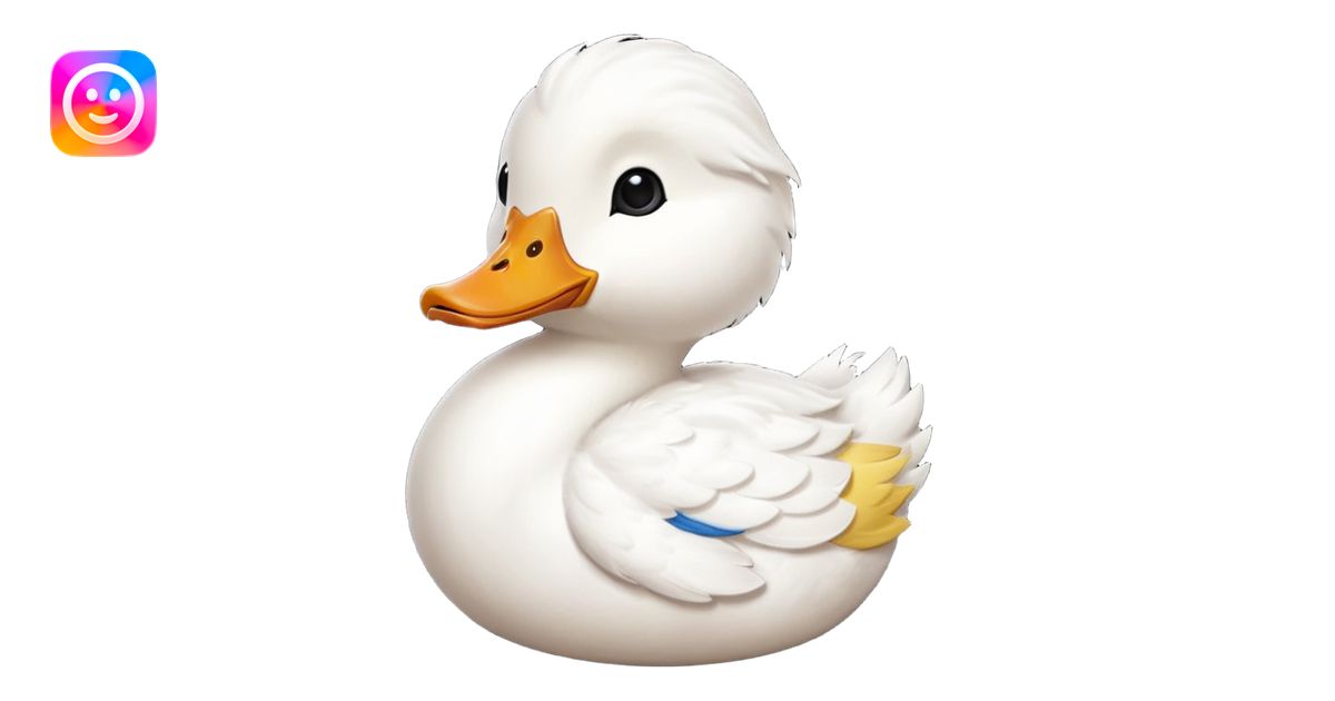 white duck emoji, facing left emoji | AI Emoji Generator