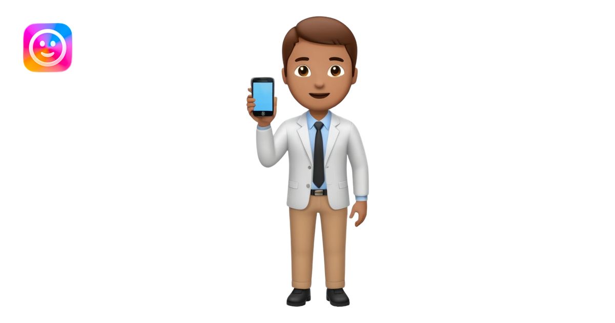 A 3D full body MNC Employee bitmoji talking on mobile with someone ...