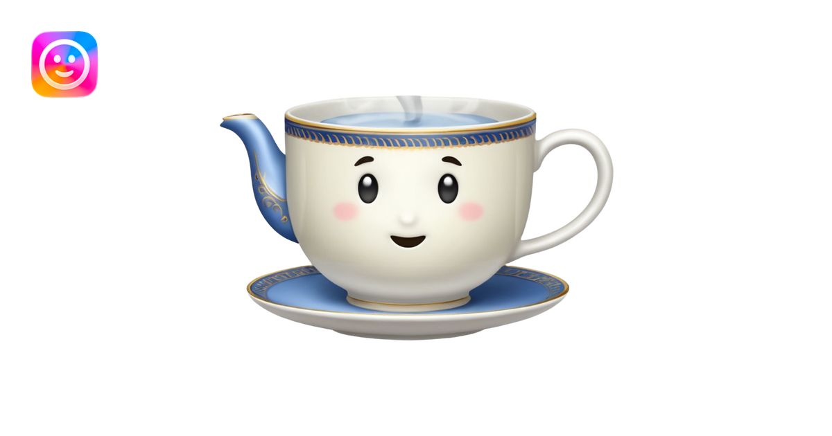 Teacup with steam rising emoji | AI Emoji Generator