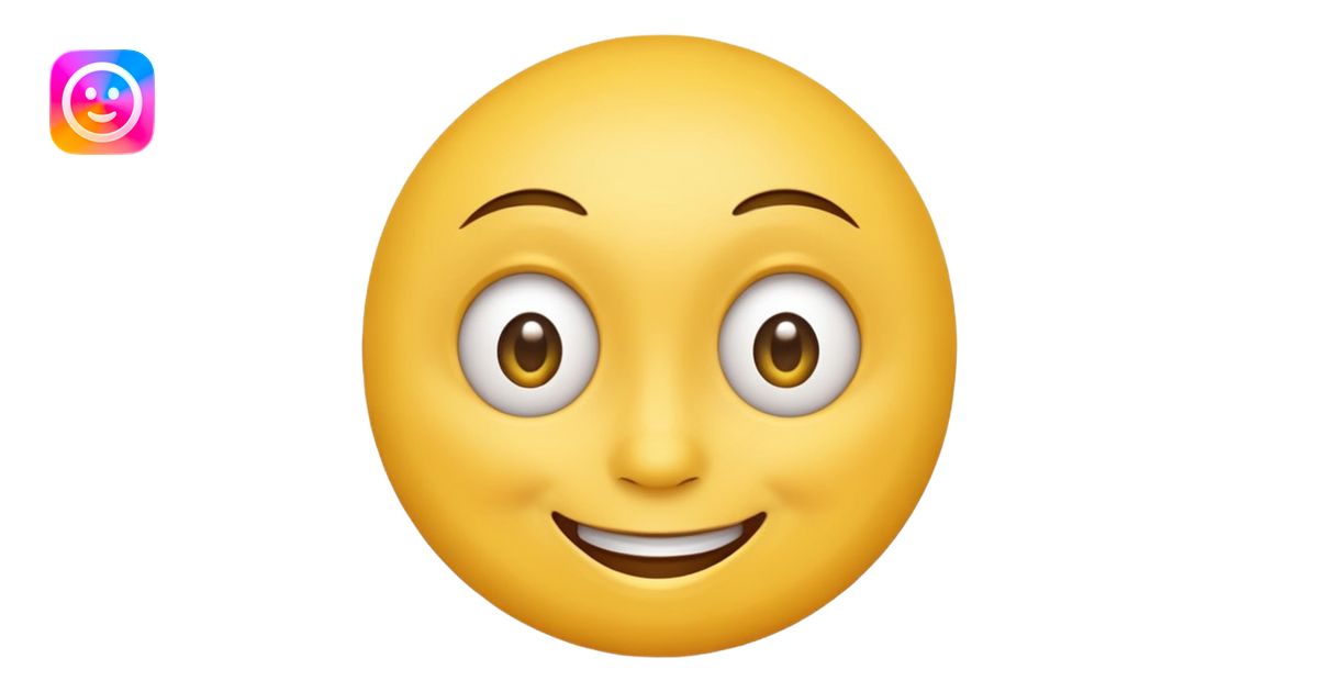 Very Chinese looking smiley face emoji | AI Emoji Generator