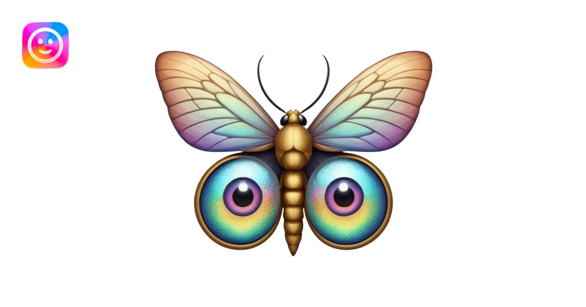 Moth eyes emoji | AI Emoji Generator