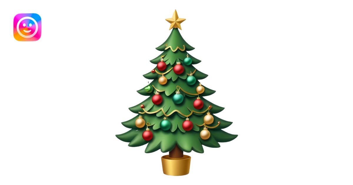Christmas tree emoji | AI Emoji Generator