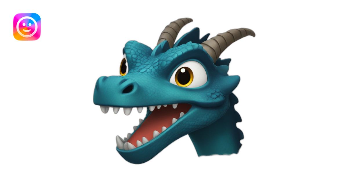 Dragon as in httyd emoji | AI Emoji Generator