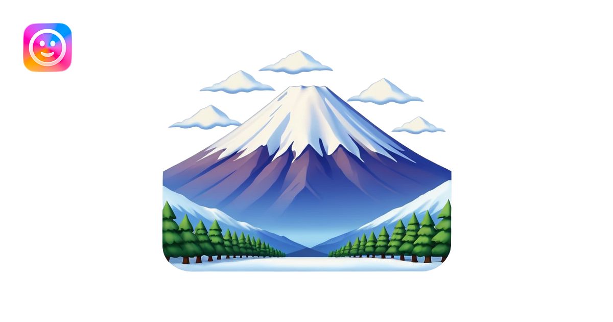 Fuji mountain emoji | AI Emoji Generator
