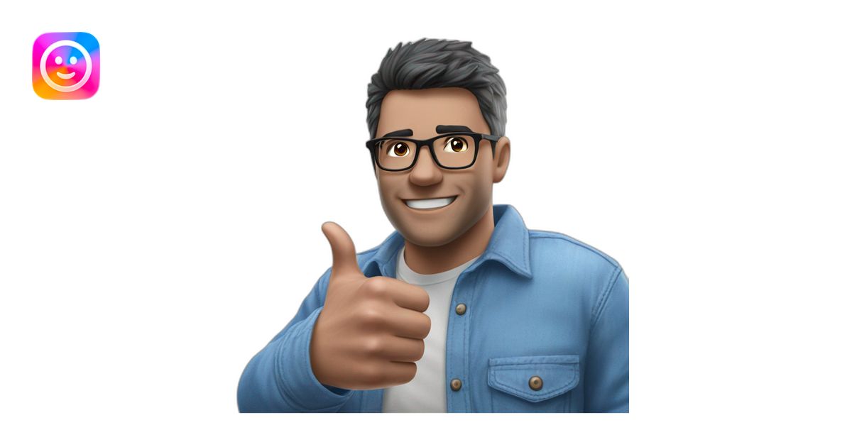 confident guy flashing a smile emoji | AI Emoji Generator