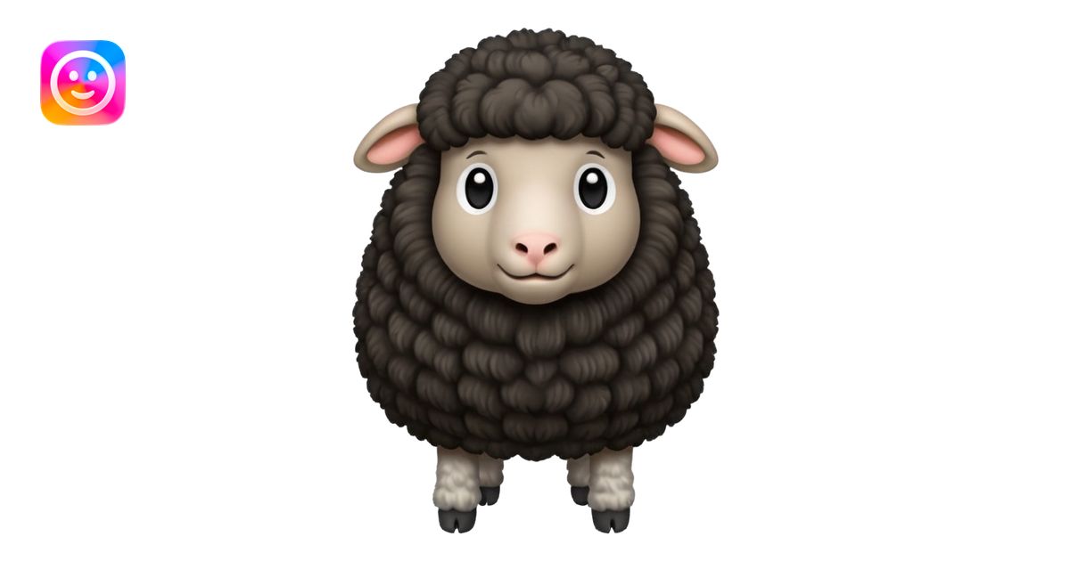 Black sheep 🐑 emoji | AI Emoji Generator