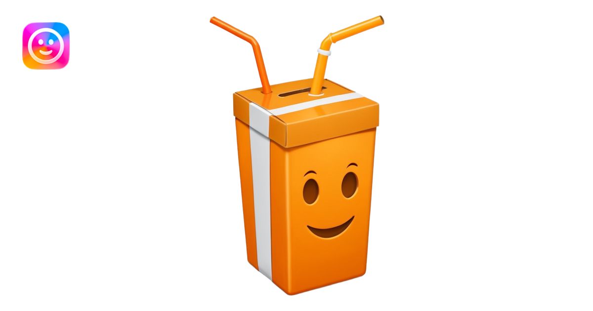 orange juice box emoji | AI Emoji Generator
