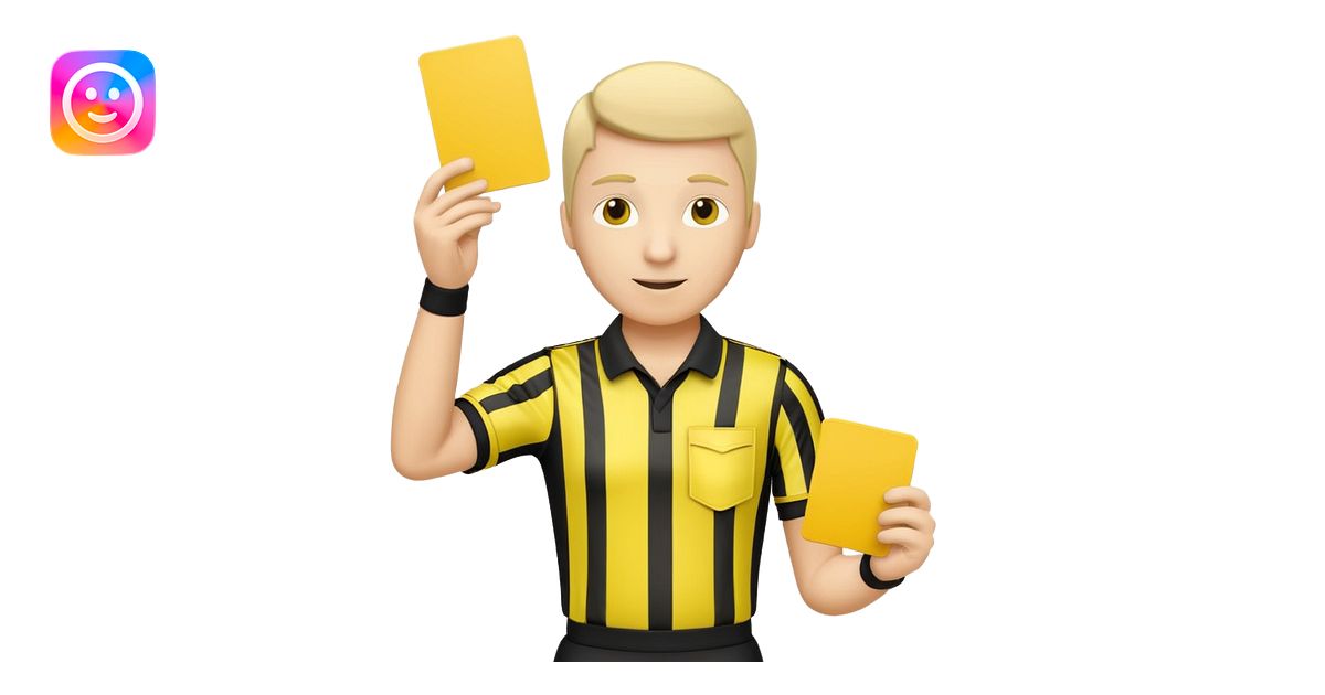 Do a simple soccer referee emoji emoji | AI Emoji Generator