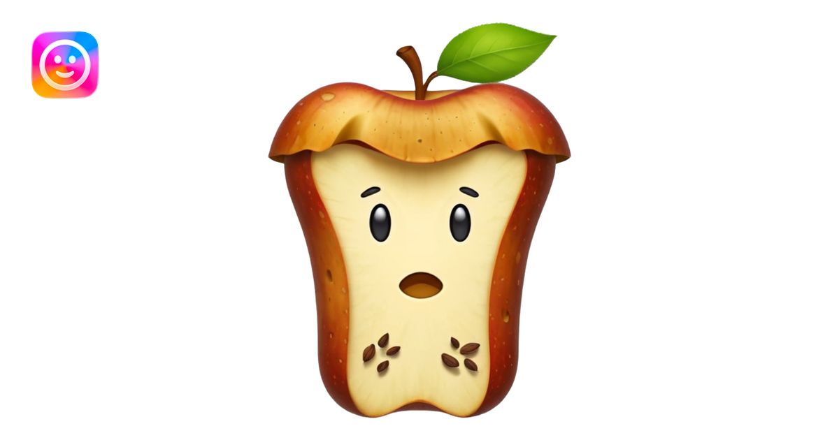 Apple core emoji | AI Emoji Generator