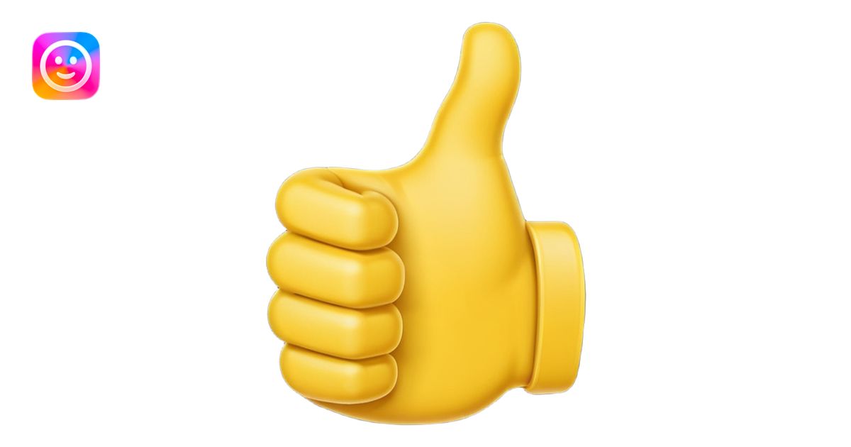 thumbs up emoji with two thumbs facing outwards emoji | AI Emoji Generator