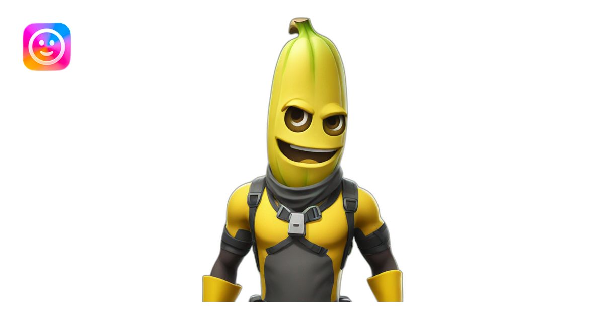 Fortnite skin banana emoji | AI Emoji Generator