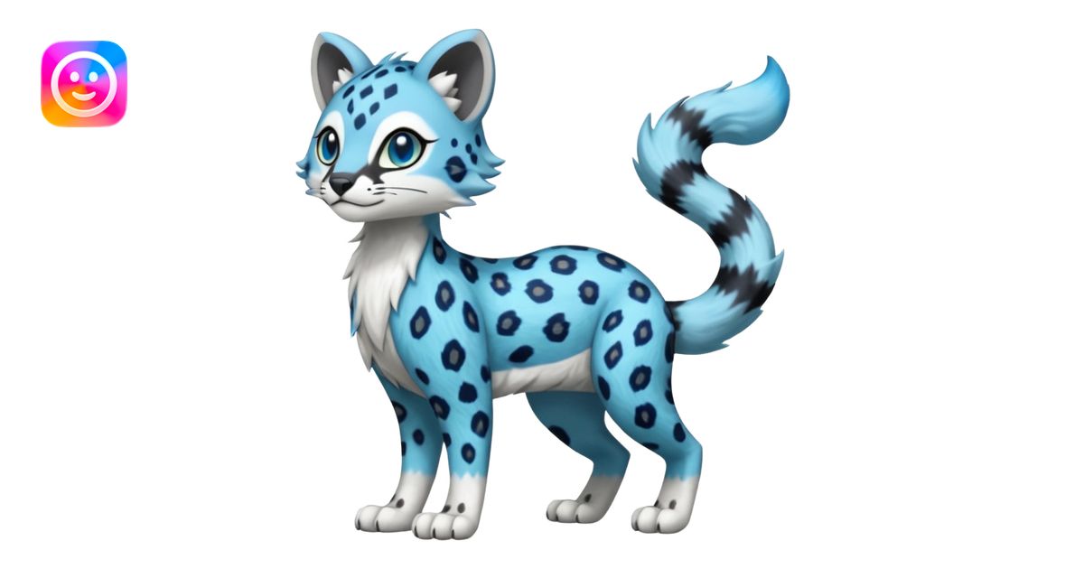 Colorful Meloetta-Sergal-Snow-Leopard-Civet-Genet-Pokémon-Digimon ...