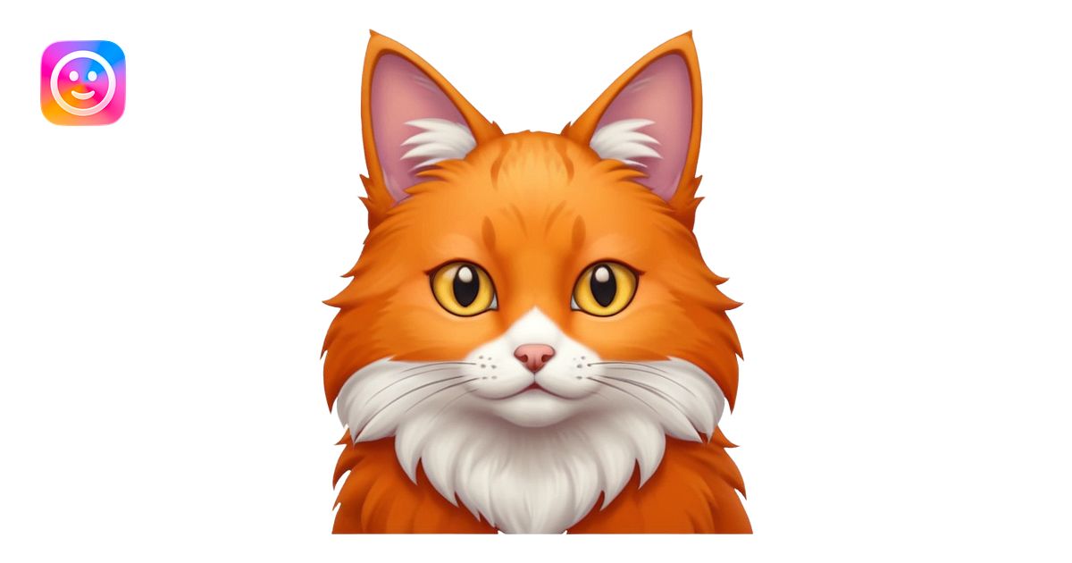 Cat with slim fox eyes cat with fox eyes emoji | AI Emoji Generator