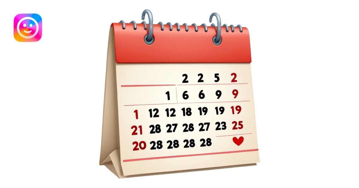 calendar with handwritten '2 days' on it emoji | AI Emoji Generator