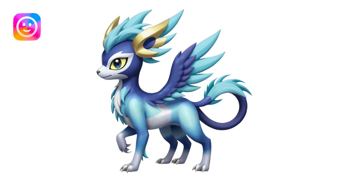 Shiny Sunny furry scaly painted Asian pastel-gradient Absol-Meloetta ...