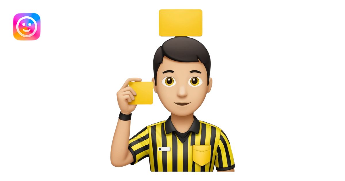 Do a simple soccer referee emoji emoji | AI Emoji Generator