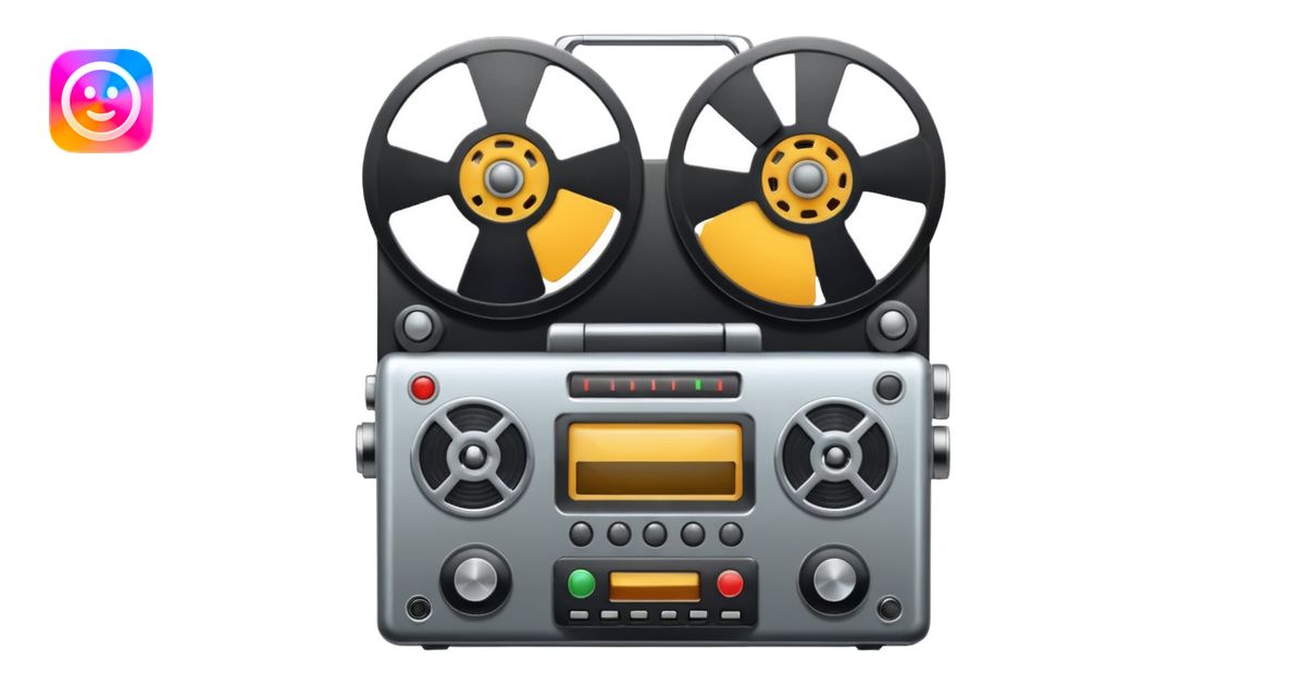 Tape recorder emoji | AI Emoji Generator