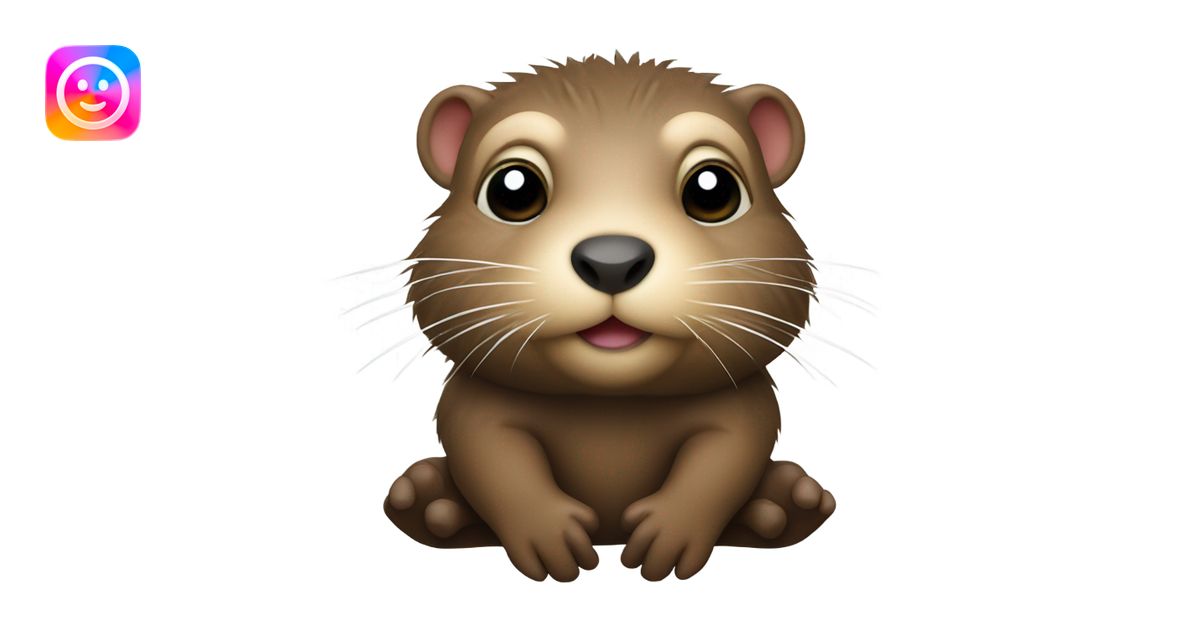 Nutria tierna emoji | AI Emoji Generator