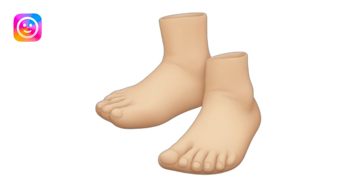 White feet emoji | AI Emoji Generator