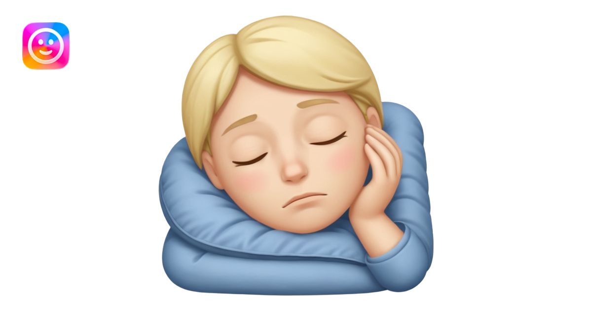 a sleepy and tired person emoji | AI Emoji Generator
