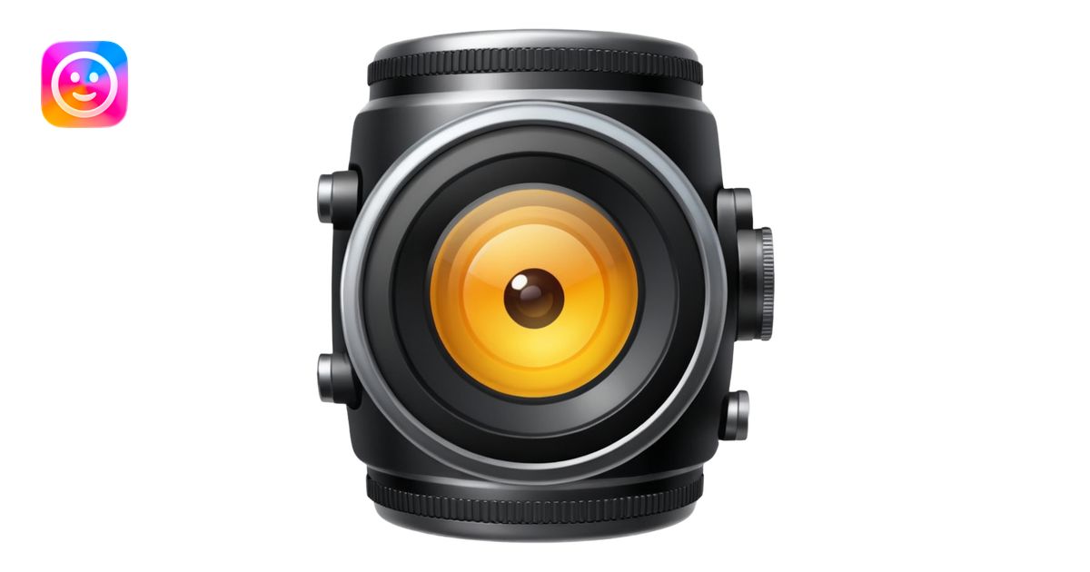 Create an emoji that reflects camera emoji | AI Emoji Generator