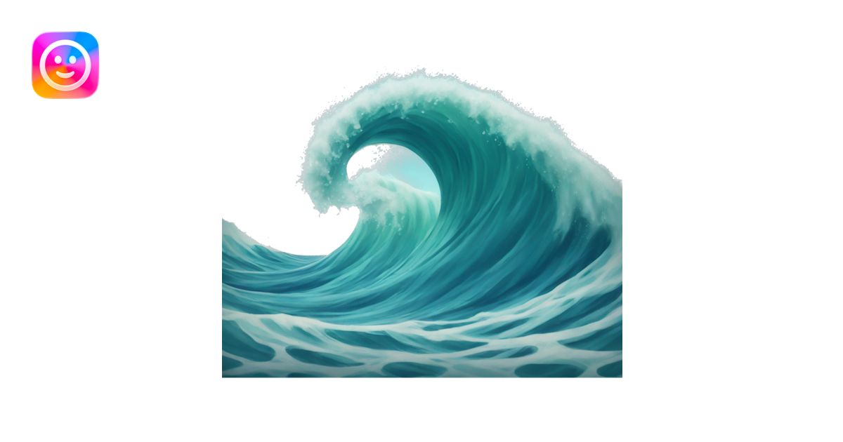 Sea wave emoji | AI Emoji Generator