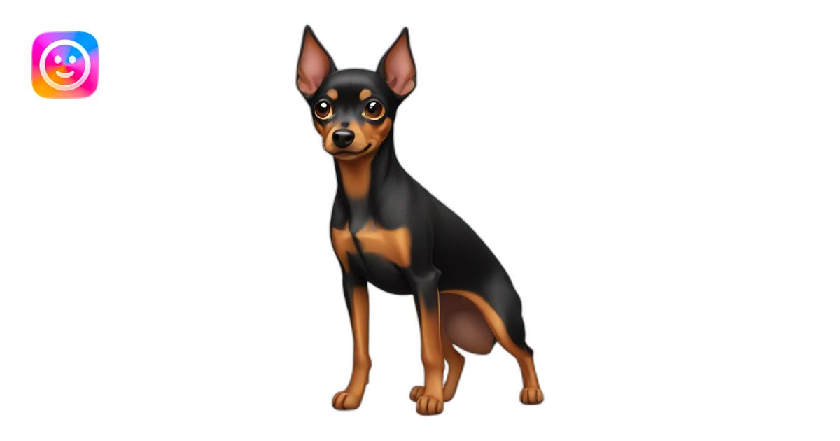 Miniature pinscher emoji | AI Emoji Generator