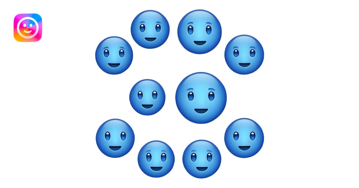 blue emoji jooby emoji | AI Emoji Generator