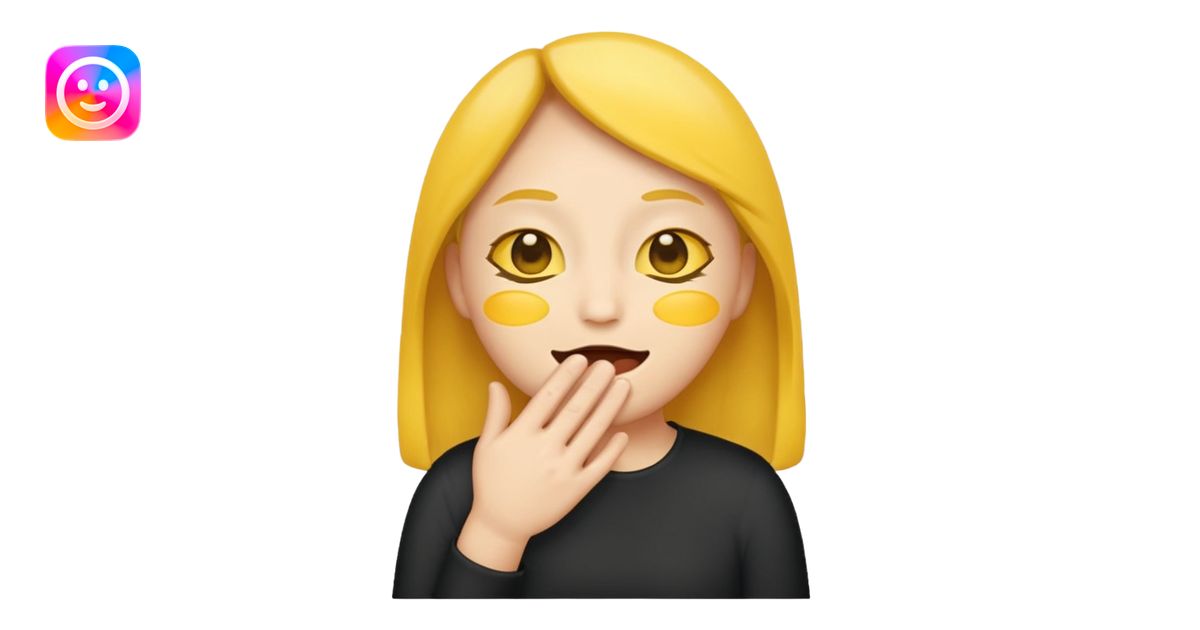 Make a classic emoij that tells you to shut up emoji | AI Emoji Generator