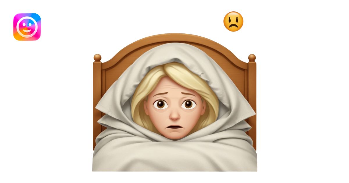 A 55-year-old woman lying in bed, unable to sleep. She looks exhausted ...