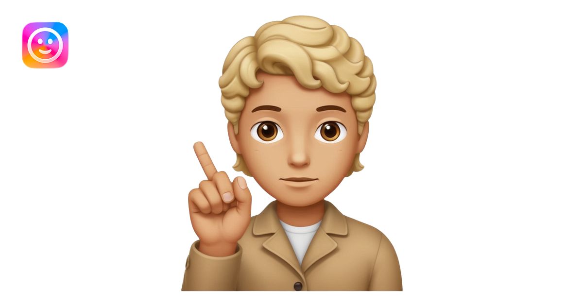 The index finger make it curl emoji | AI Emoji Generator