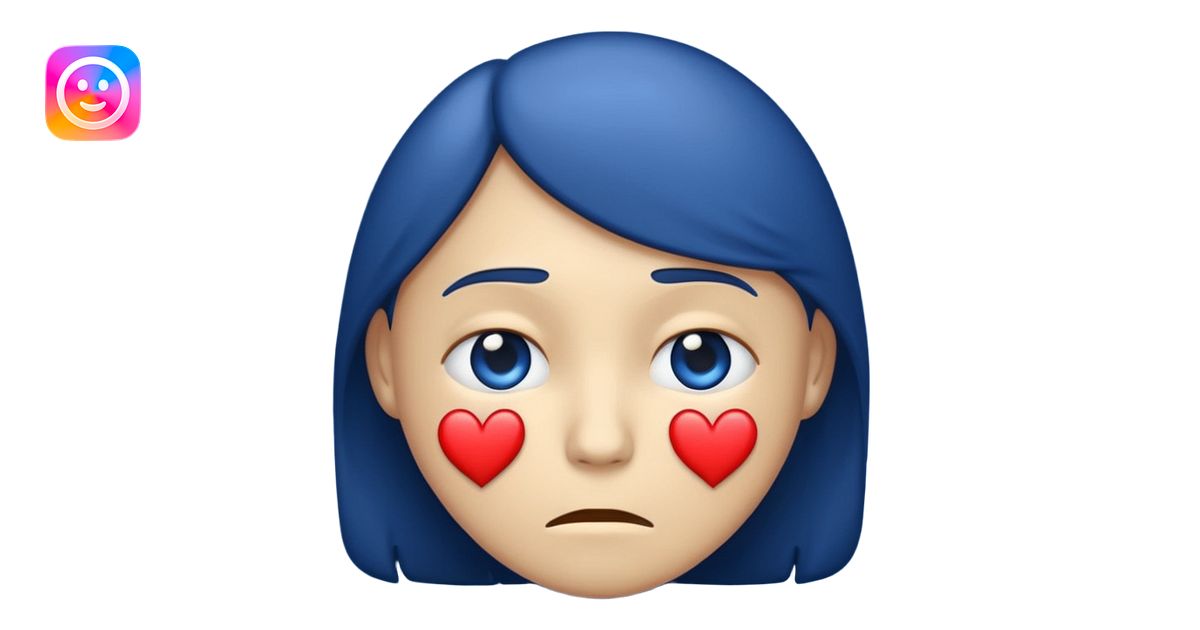 emoji expressing heavy heart and sadness emoji | AI Emoji Generator