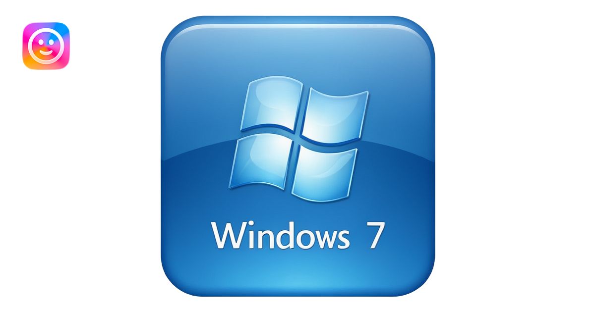 Windows 7 icon emoji | AI Emoji Generator