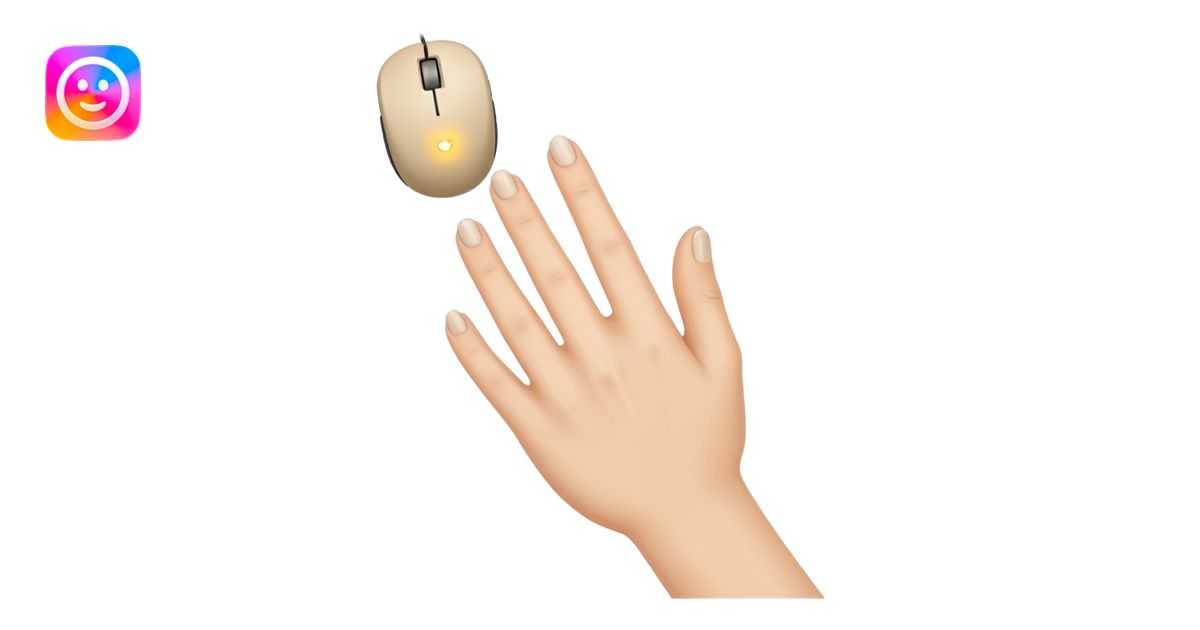 the hand clicking the mouse emoji | AI Emoji Generator