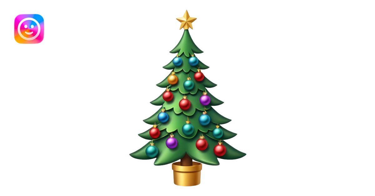 Christmas tree emoji | AI Emoji Generator