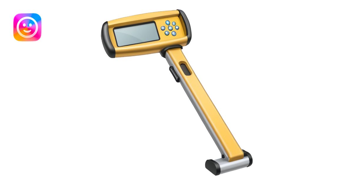 Hand-held metal detector emoji | AI Emoji Generator