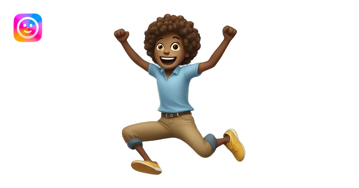 jumping for joy emoji | AI Emoji Generator
