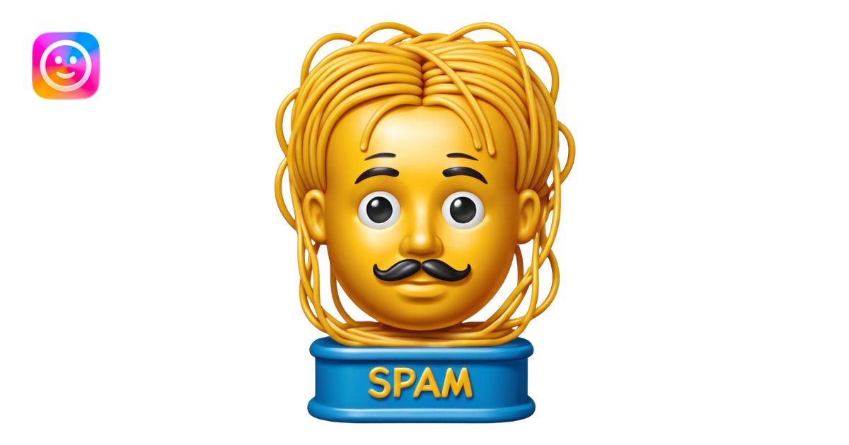 Jeff Koons style spam spaghetti art bust sculpture emoji | AI Emoji ...